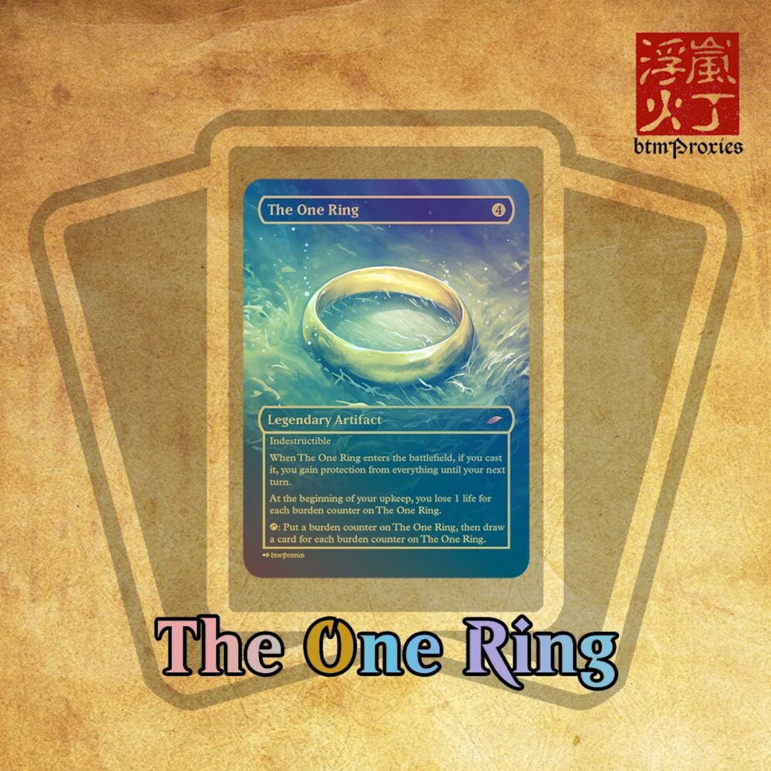 MTG FOIL the One Ring Proxy - Etsy