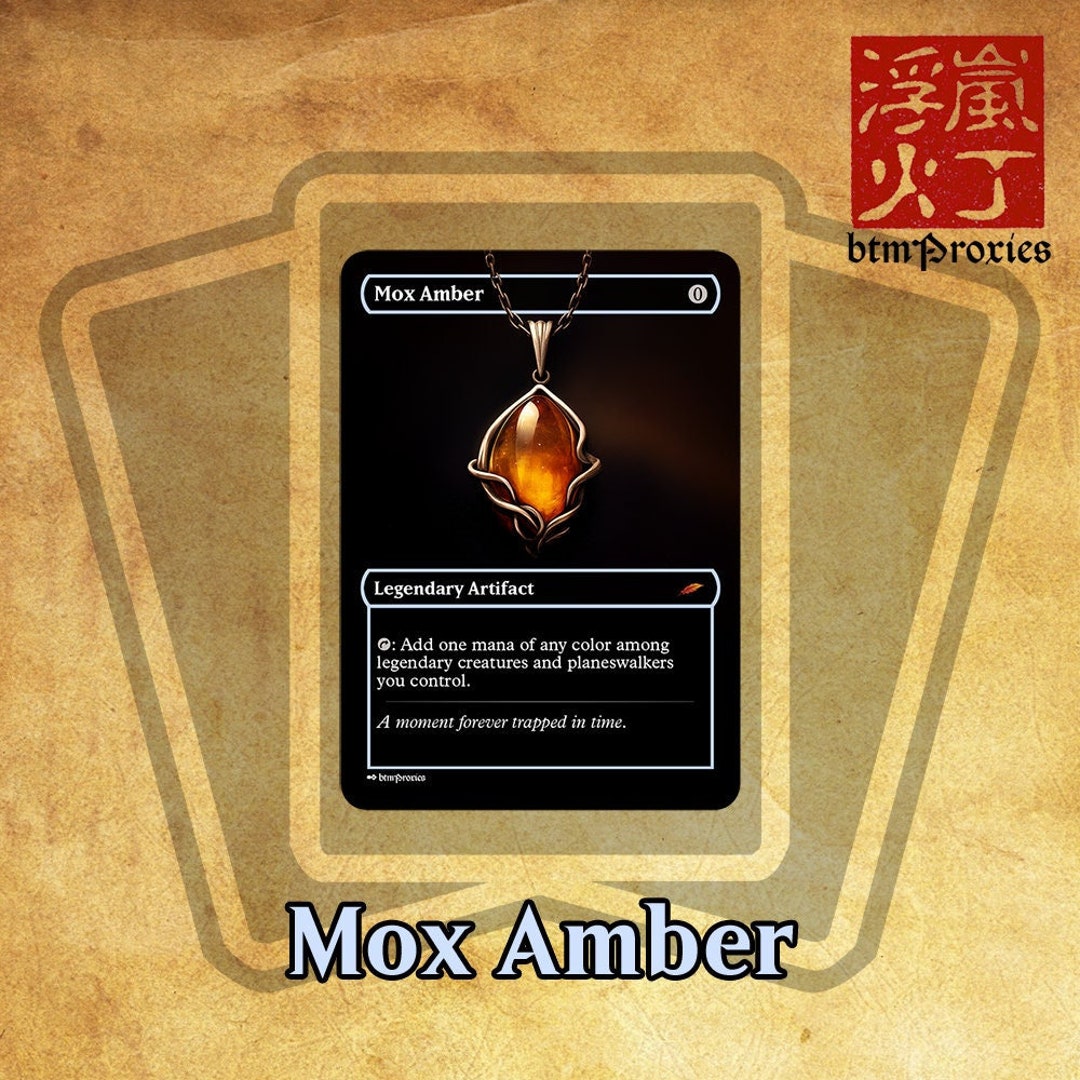 MTG Mox Amber Proxy - Etsy