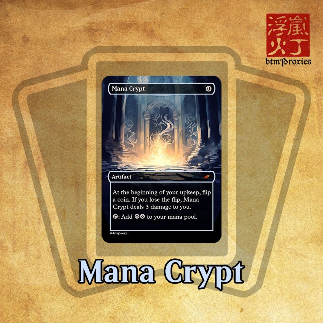 MTG Mana Crypt Proxy - Etsy