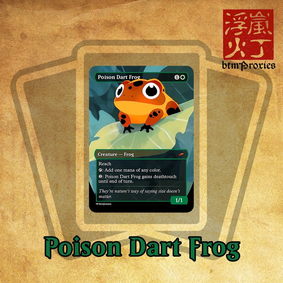 MTG Poison Dart Frog Token - Etsy