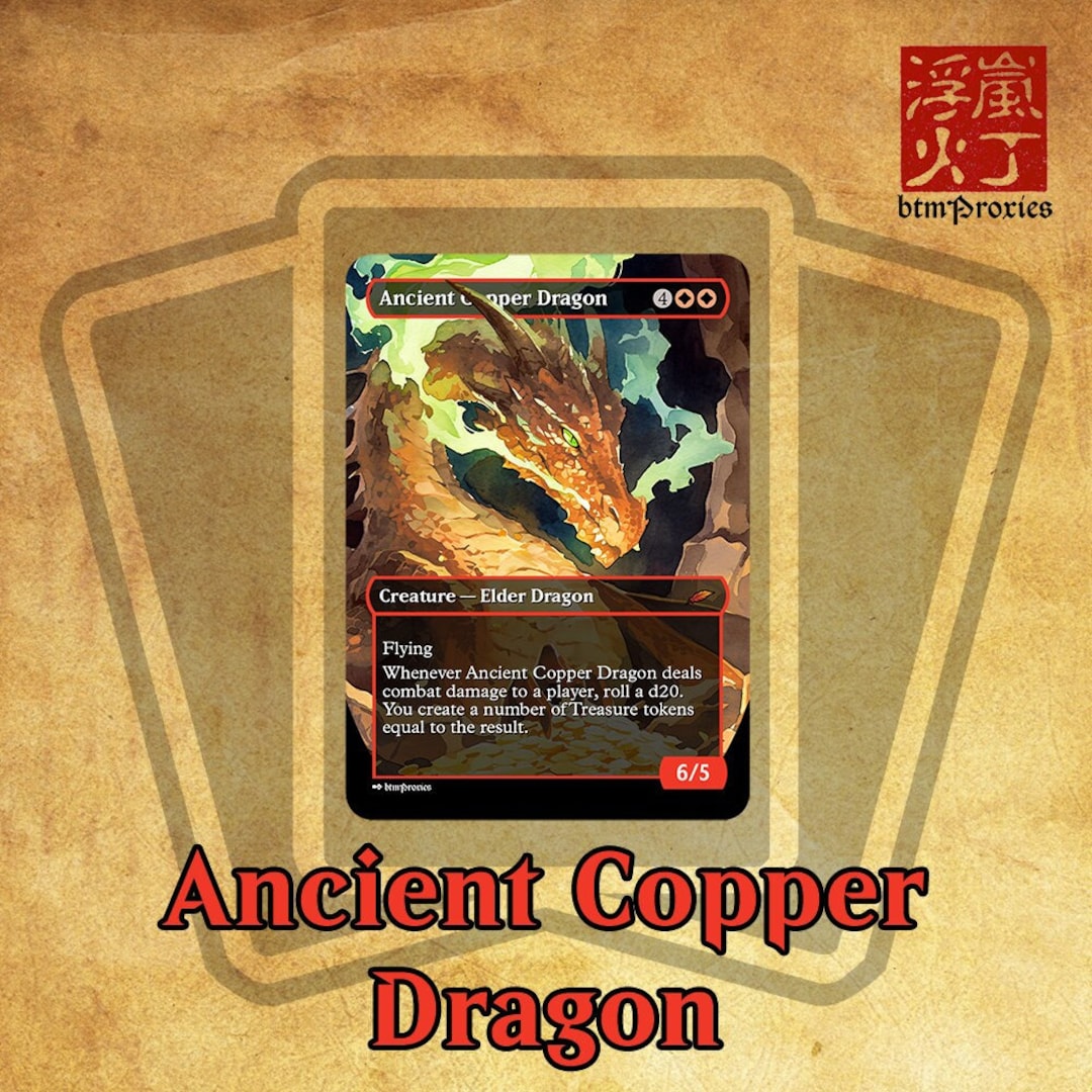 Ancient Copper Dragon Proxy - Etsy