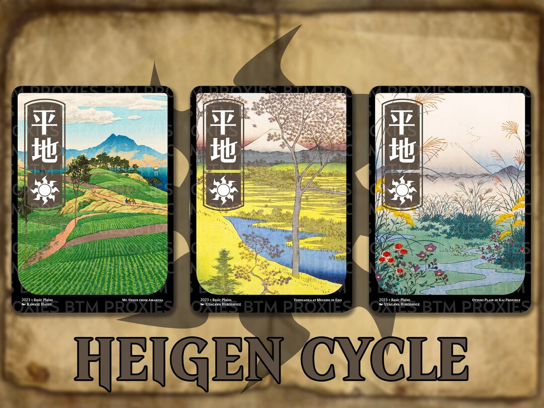 Heigen Cycle 3 Unique Japanese Stylized Basic Plains Land - Etsy