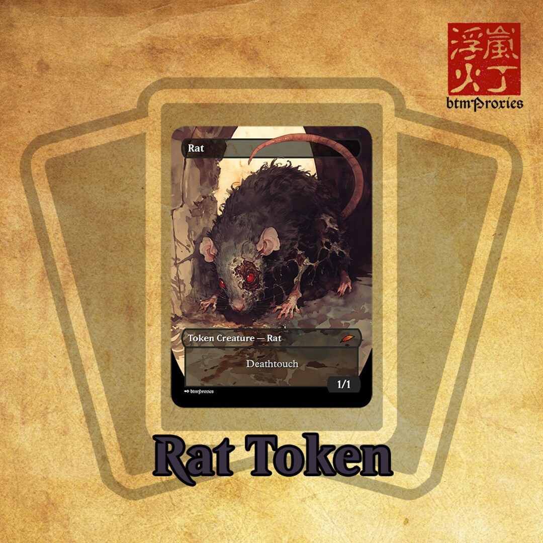 Deathtouch Rat Token - Etsy