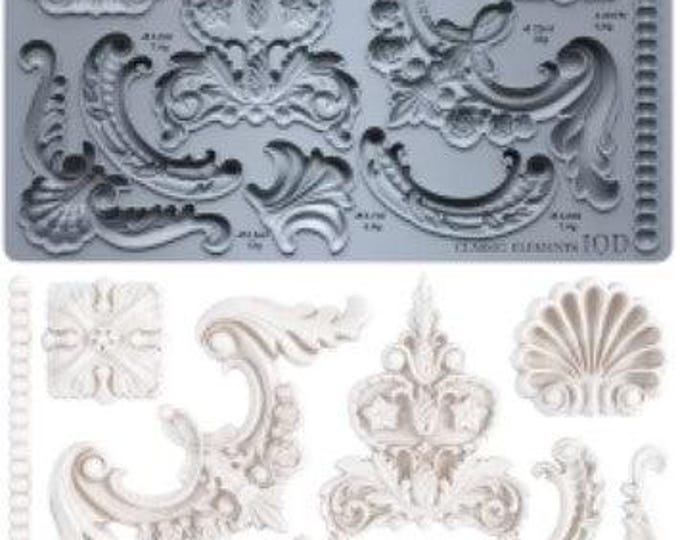 Iron Orchid Designs Classic Elements Mould | Decorative Craft Mold for ...