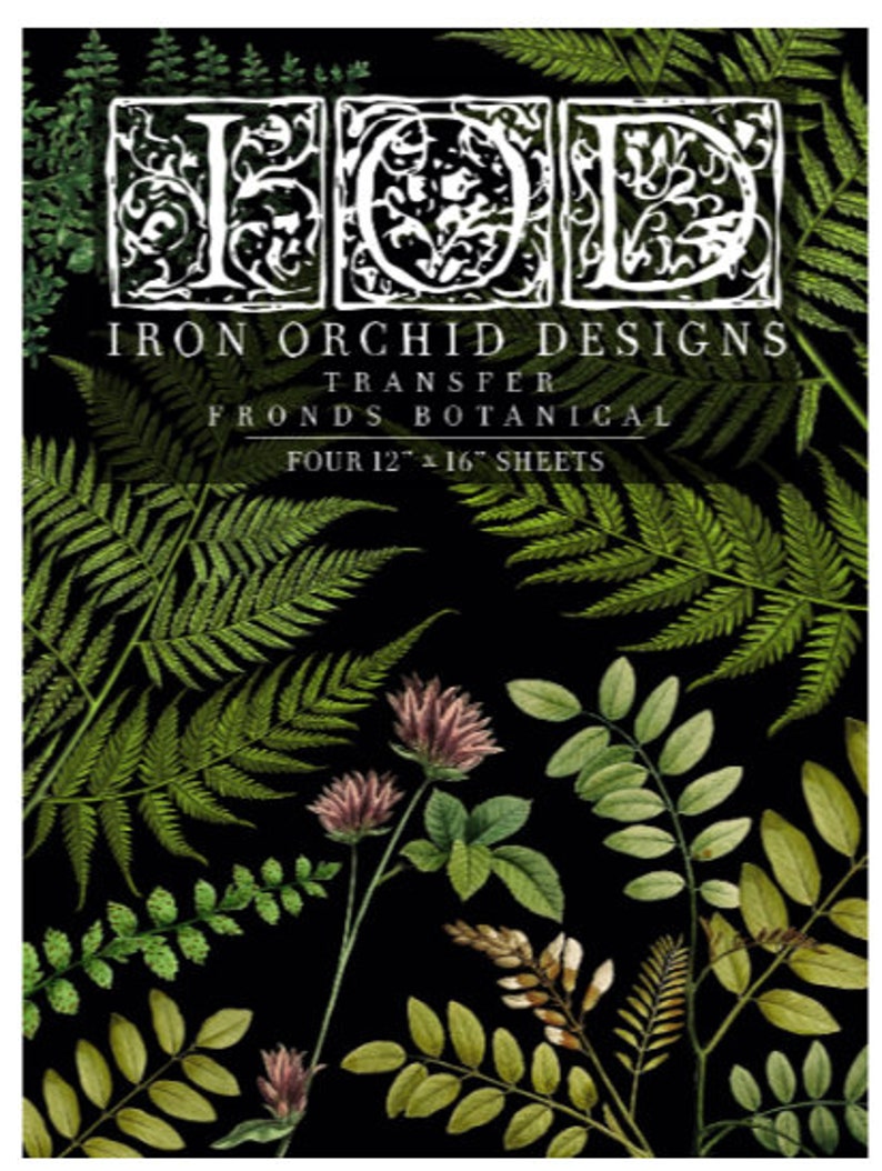 Iron Orchid Designs - Fronds Botanical Transfer - Etsy