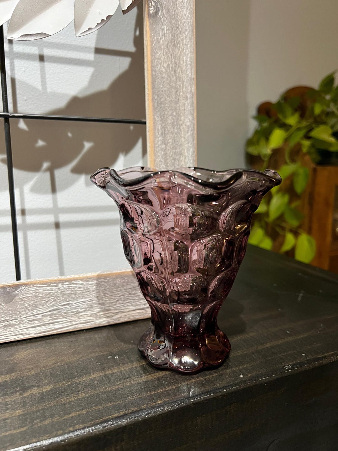 Imperial Glass Vase - Provincial Amethyst - Etsy