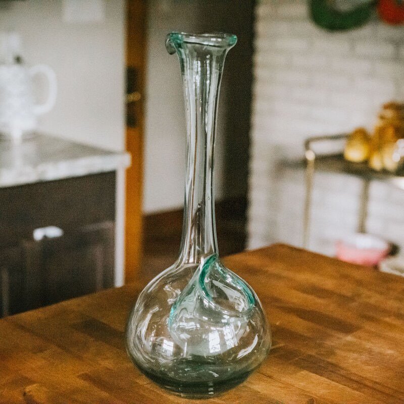 Hand Blown Decanter - Etsy