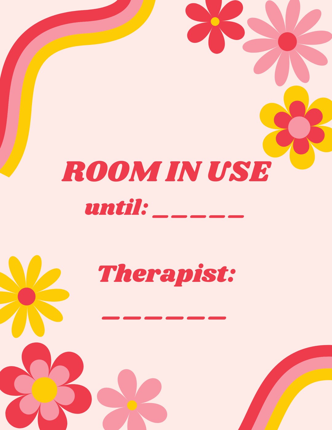 Room in Use Signs - Etsy