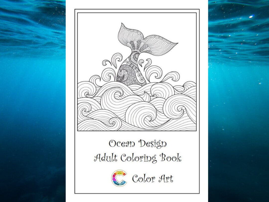 Ocean Theme Coloring Pages: Adult Coloring Book 44 Digital - Etsy