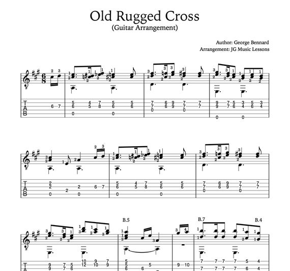 Old Wooden Cross Chords
