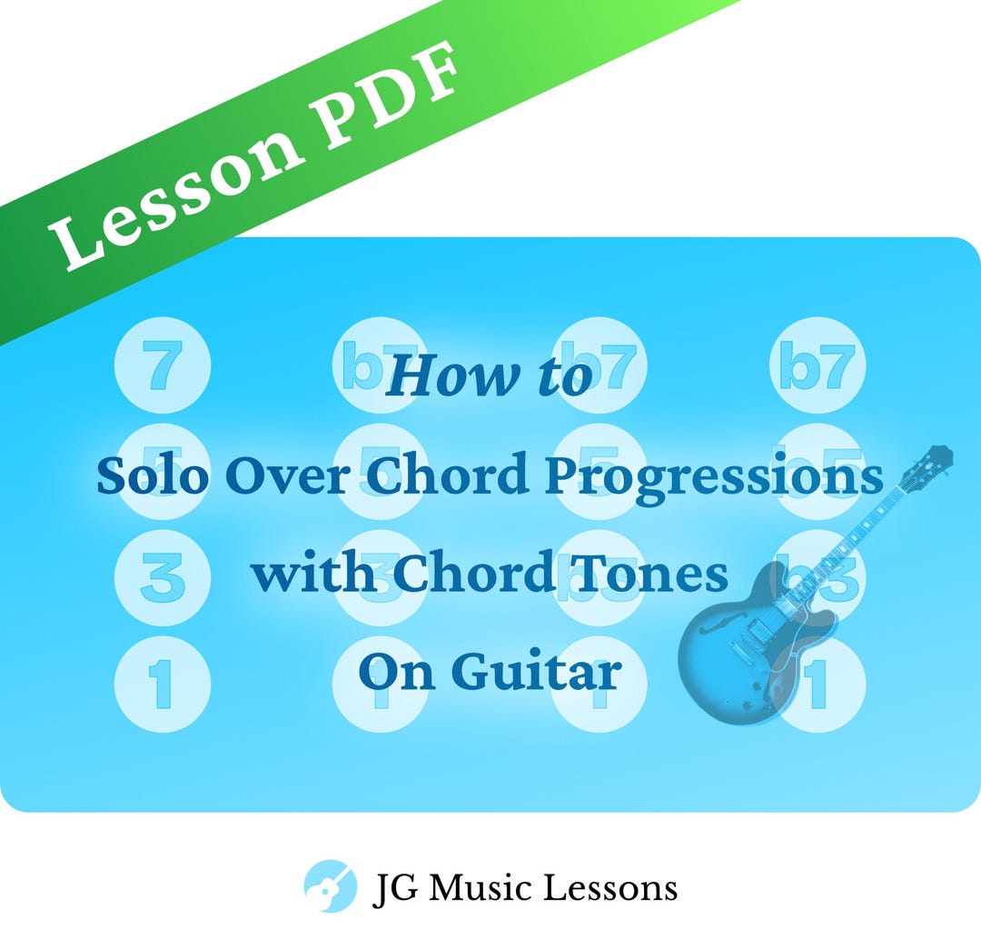 How to Solo Over Chord Progressions With Chord Tones on Guitar – Lesson ...