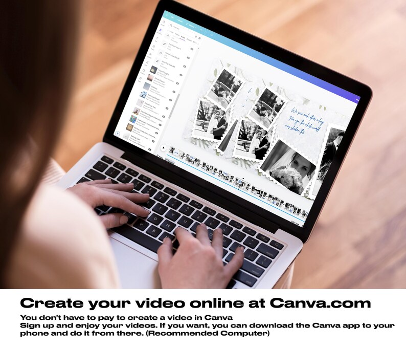 Editable Wedding Anniversary Canva Slideshow Video Template for Family ...