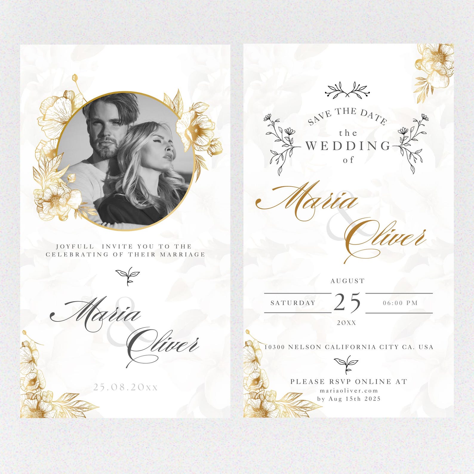 Wedding Video Invitation Template, Animated Wedding Invitation, Details ...