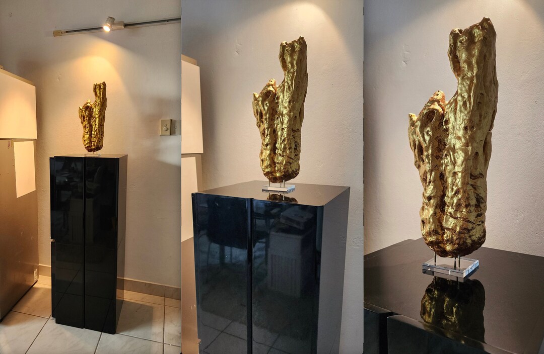 Hand of Faith Gold Nugget Sculpture - Etsy