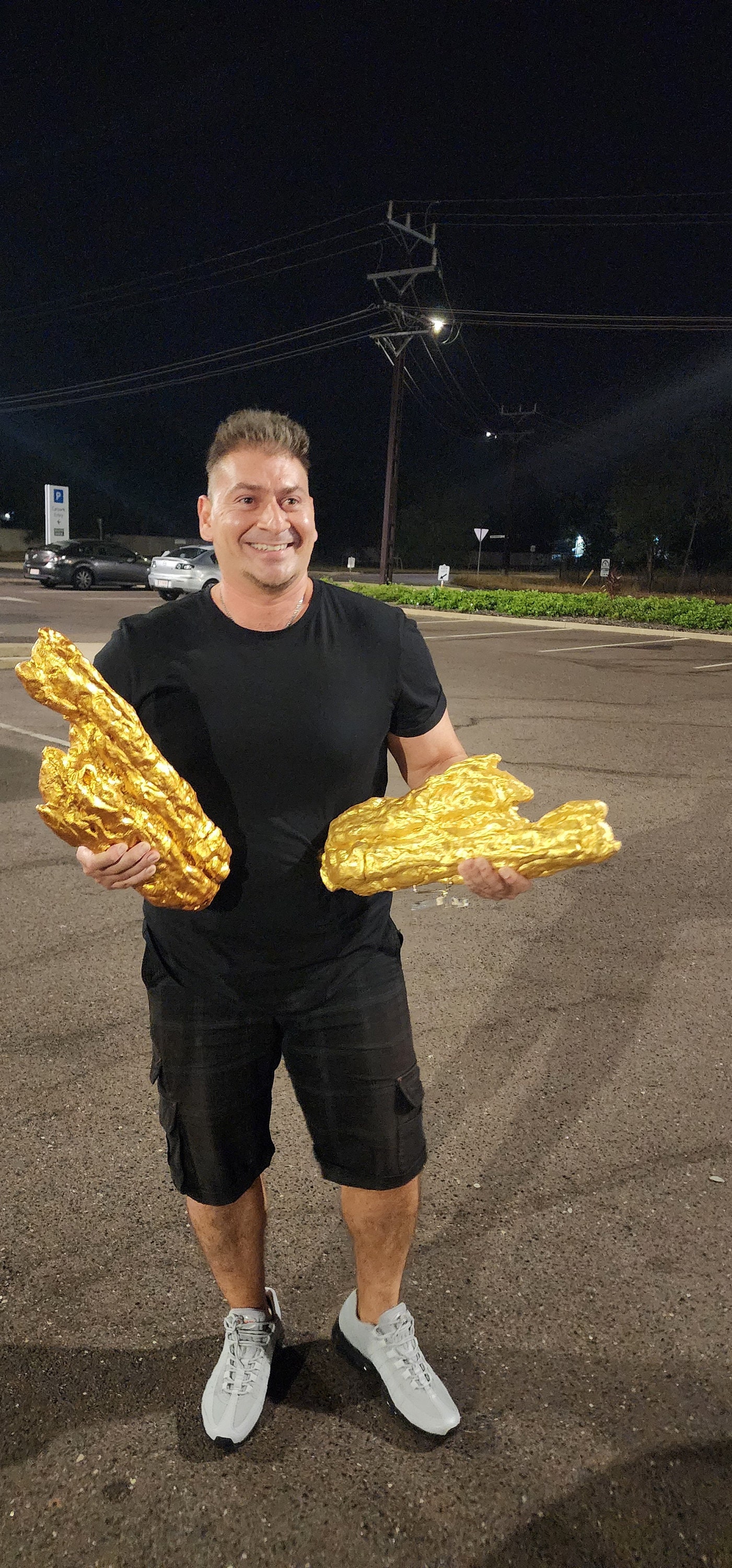 Hand of Faith Gold Nugget Sculpture - Etsy