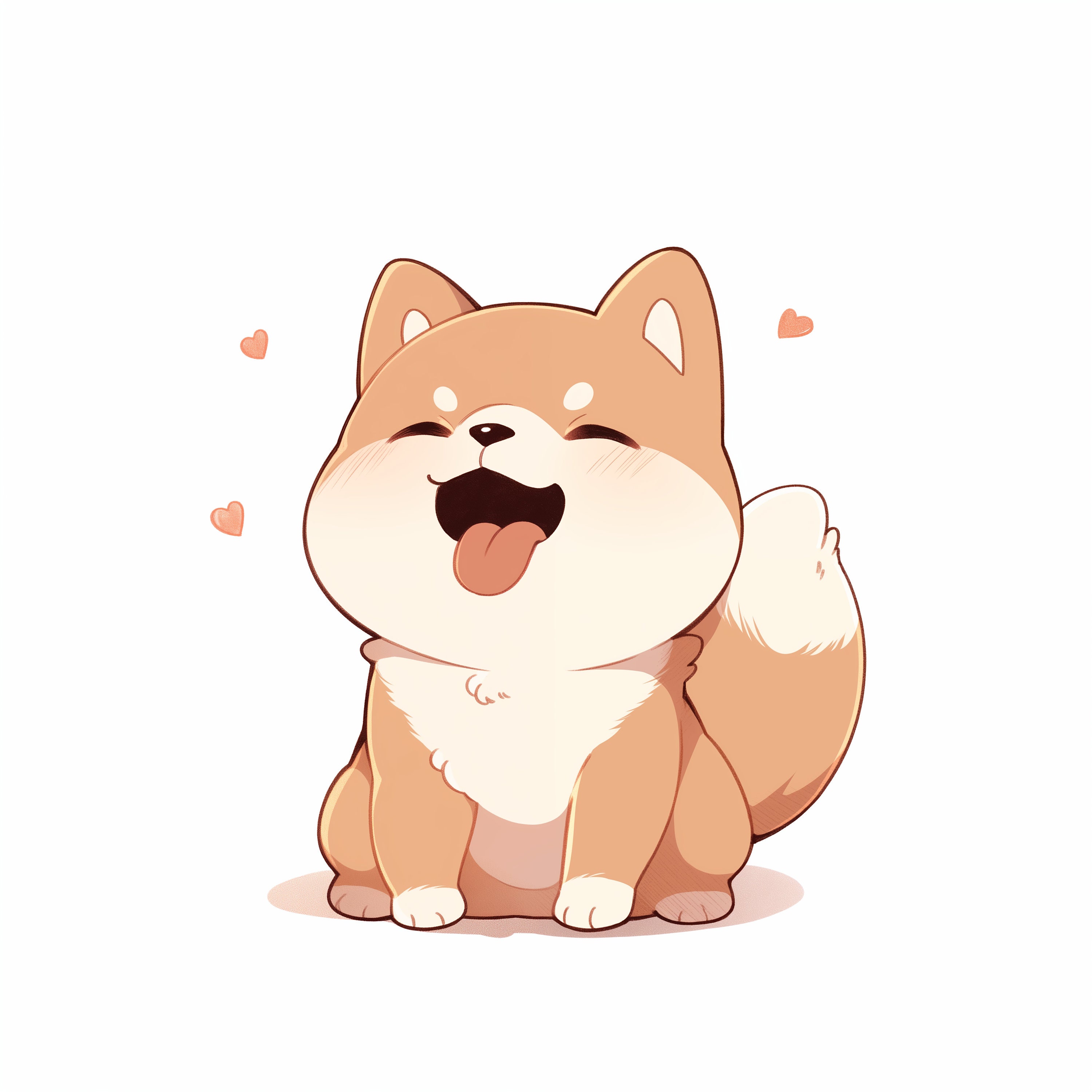Joyful Shiba Inu Digital Art PNG Instant Download - Etsy