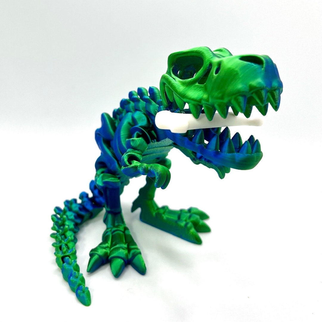 Flexi T-rex Skeleton Fidget - Etsy