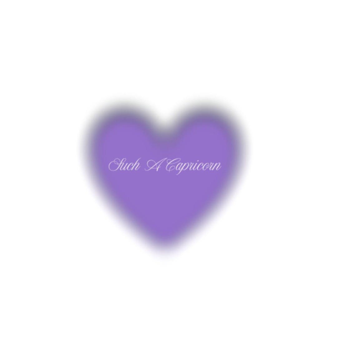 Such A Capricorn Aura Heart Sticker/ Capricorn Sticker / Capricorn Girl ...