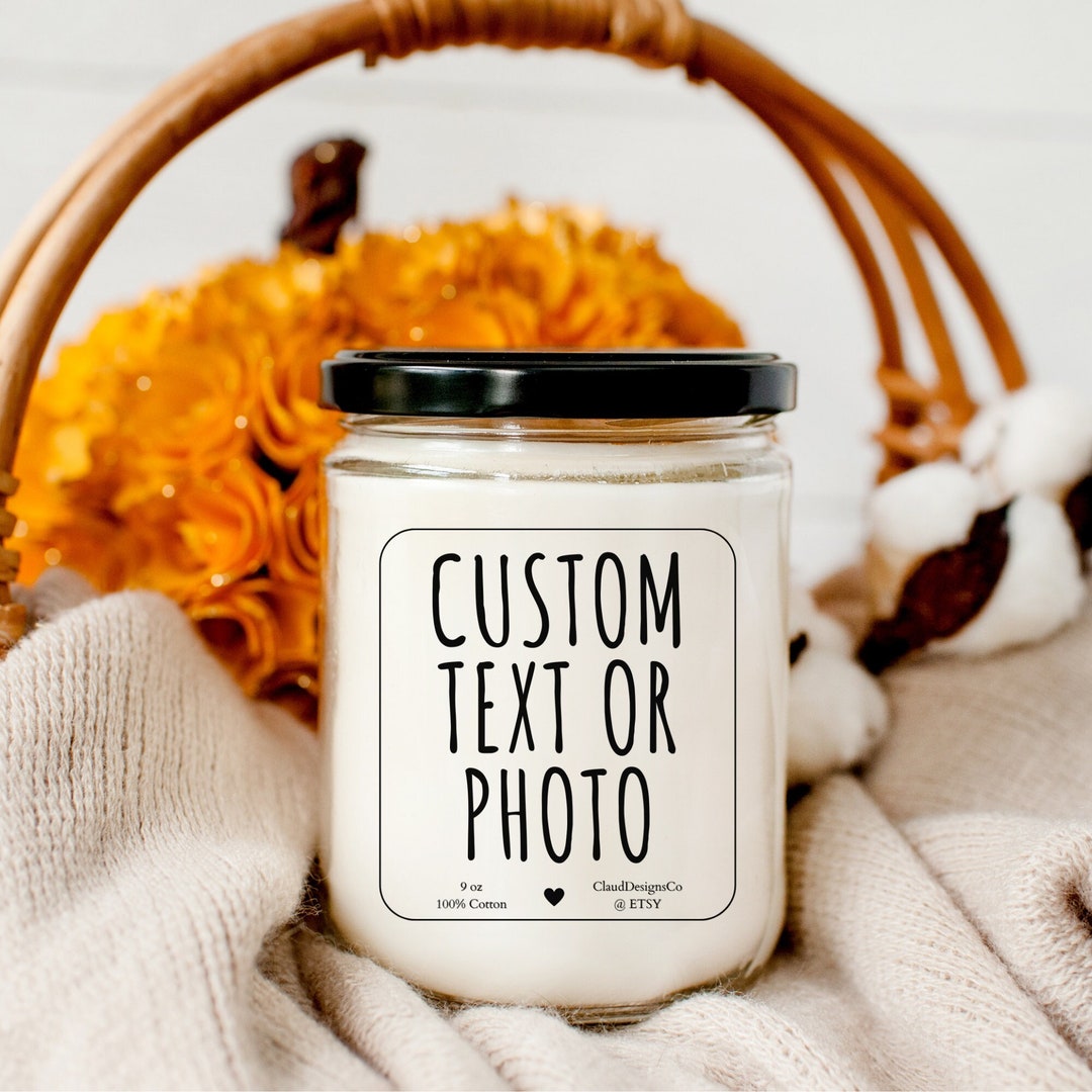 Custom Candle, Blank Label Candle, Soy Candle, Create Your Own Candle ...
