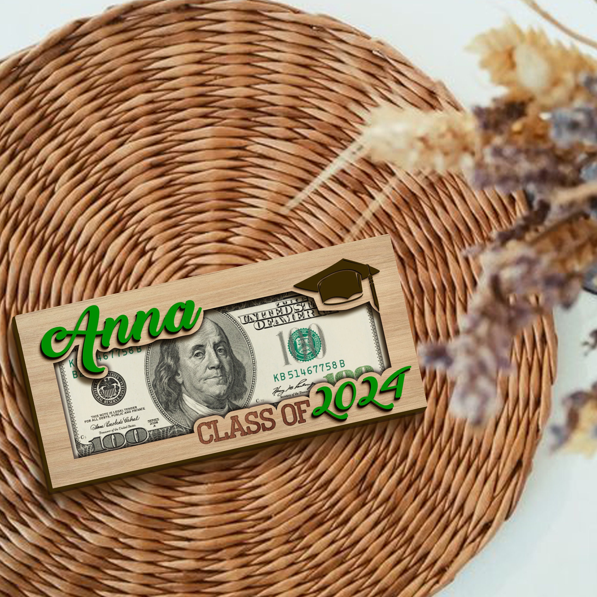 Personalized Graduation Money Gift Holder, Custom Gift for Graduation ...