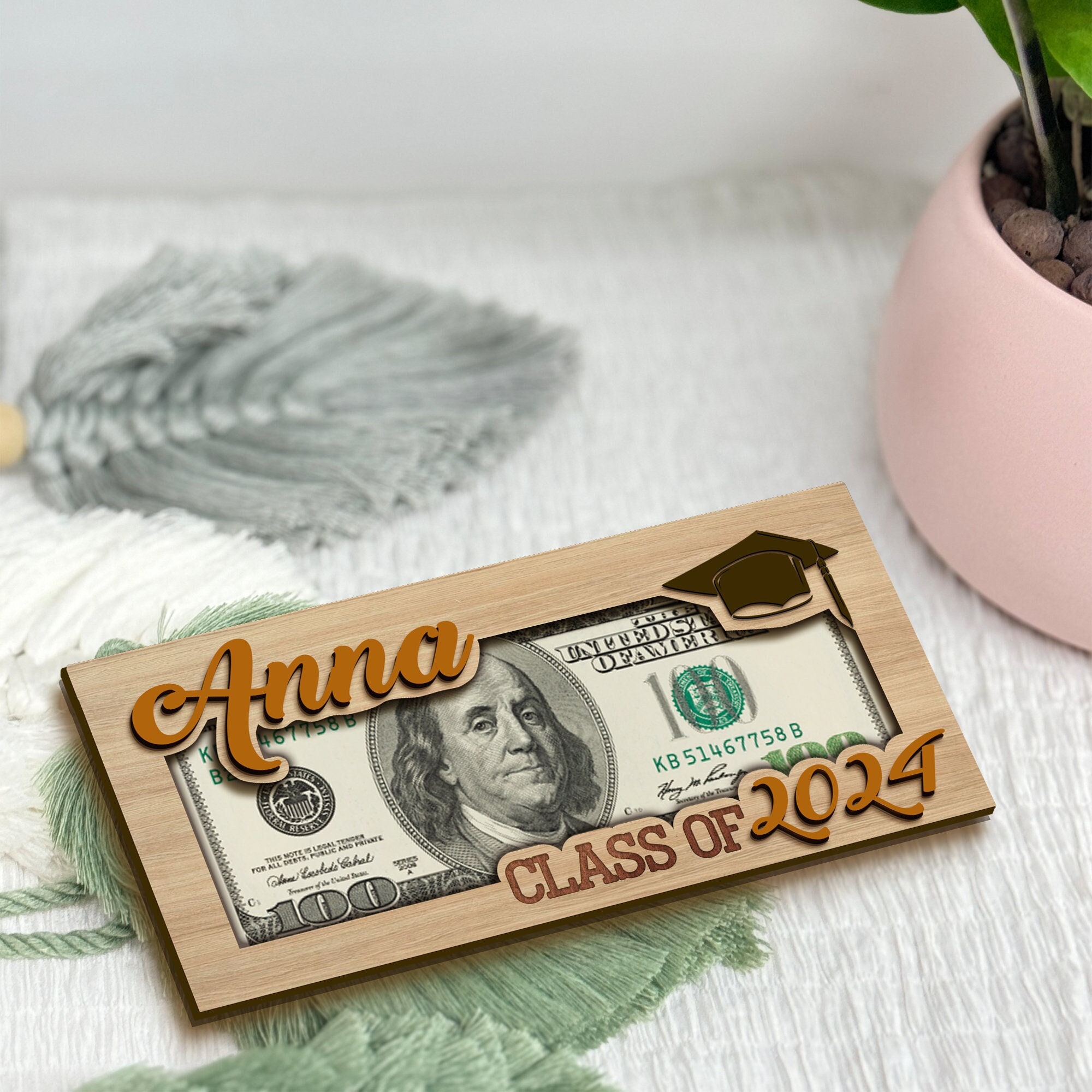 Personalized Graduation Money Gift Holder, Custom Gift for Graduation ...