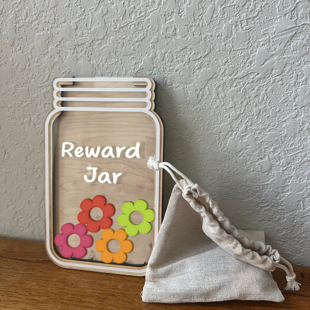Custom Star Jar With Tokens, Personalized Reward Jar, Custom Name ...