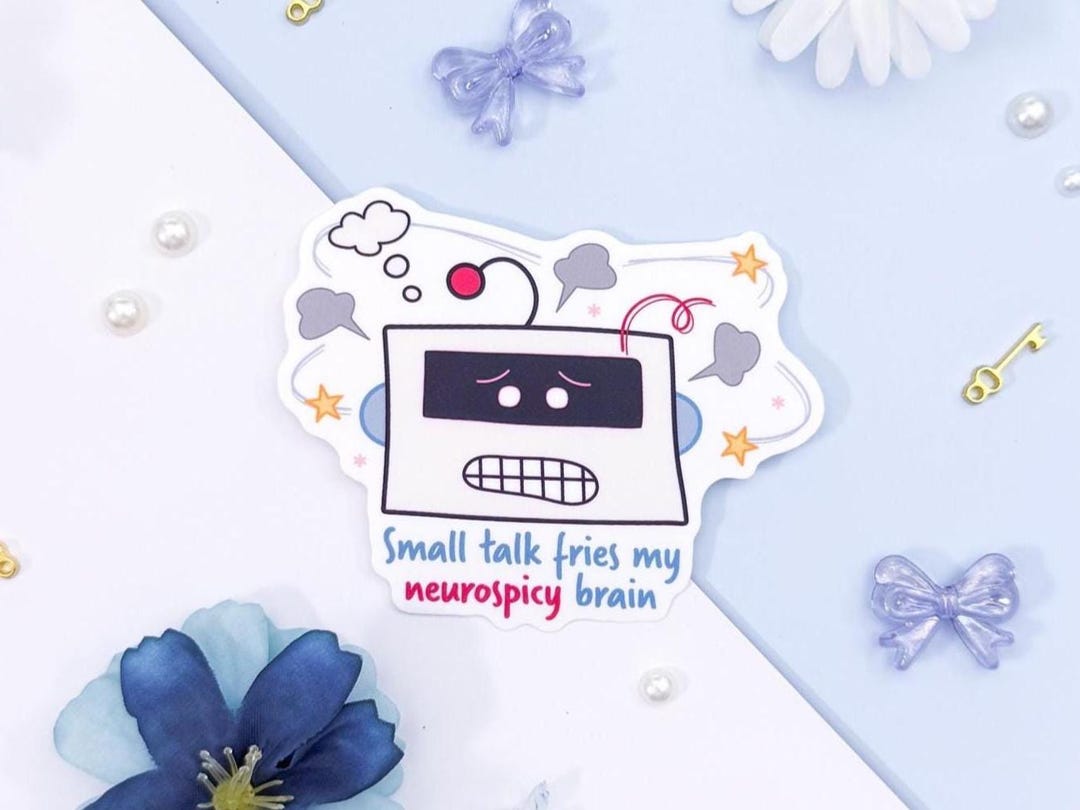 Neurospicy Brain Sticker: Funny ADHD Awareness Gift - Etsy