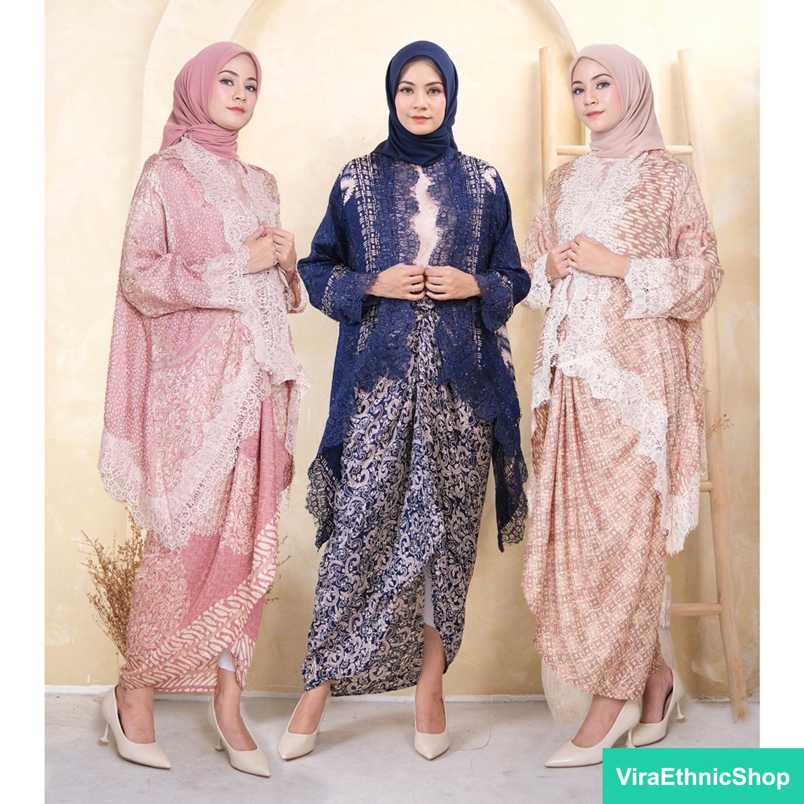 Yasmine Viscose Batik Outer and Wrap Skirt Set: High Quality Batik ...
