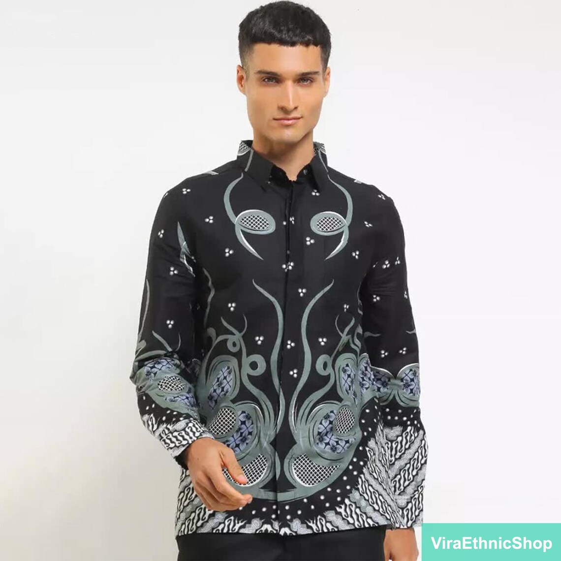 Traditional Feel With a Modern Touch: Zarmish Men's Batik Shirt ...