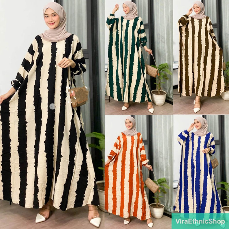 Look Stunning With a Modern Batik Kaftan Jumbo Long Dress ...