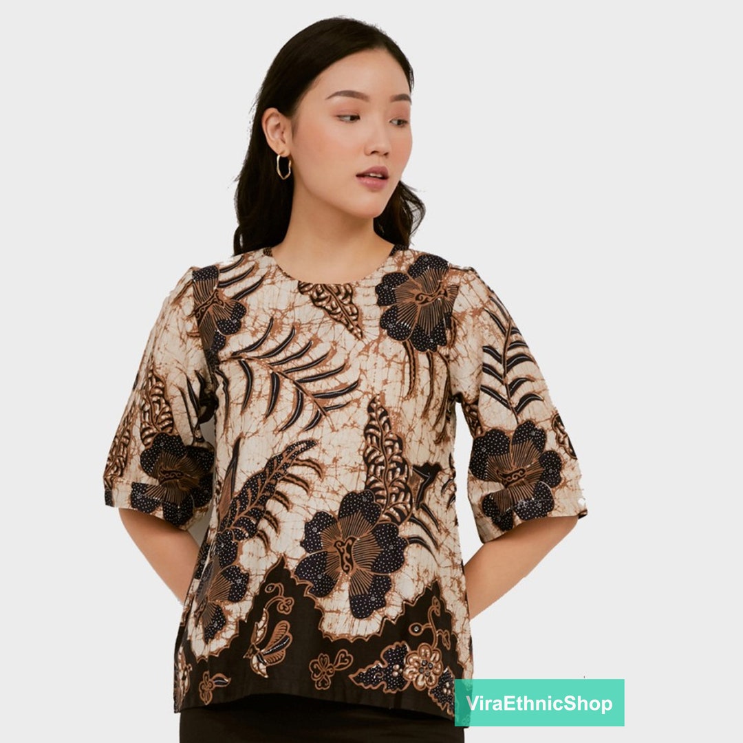 Batik Luxury: Batik Agni Blouse - Mix Colors to Look Chic, Batik Women ...