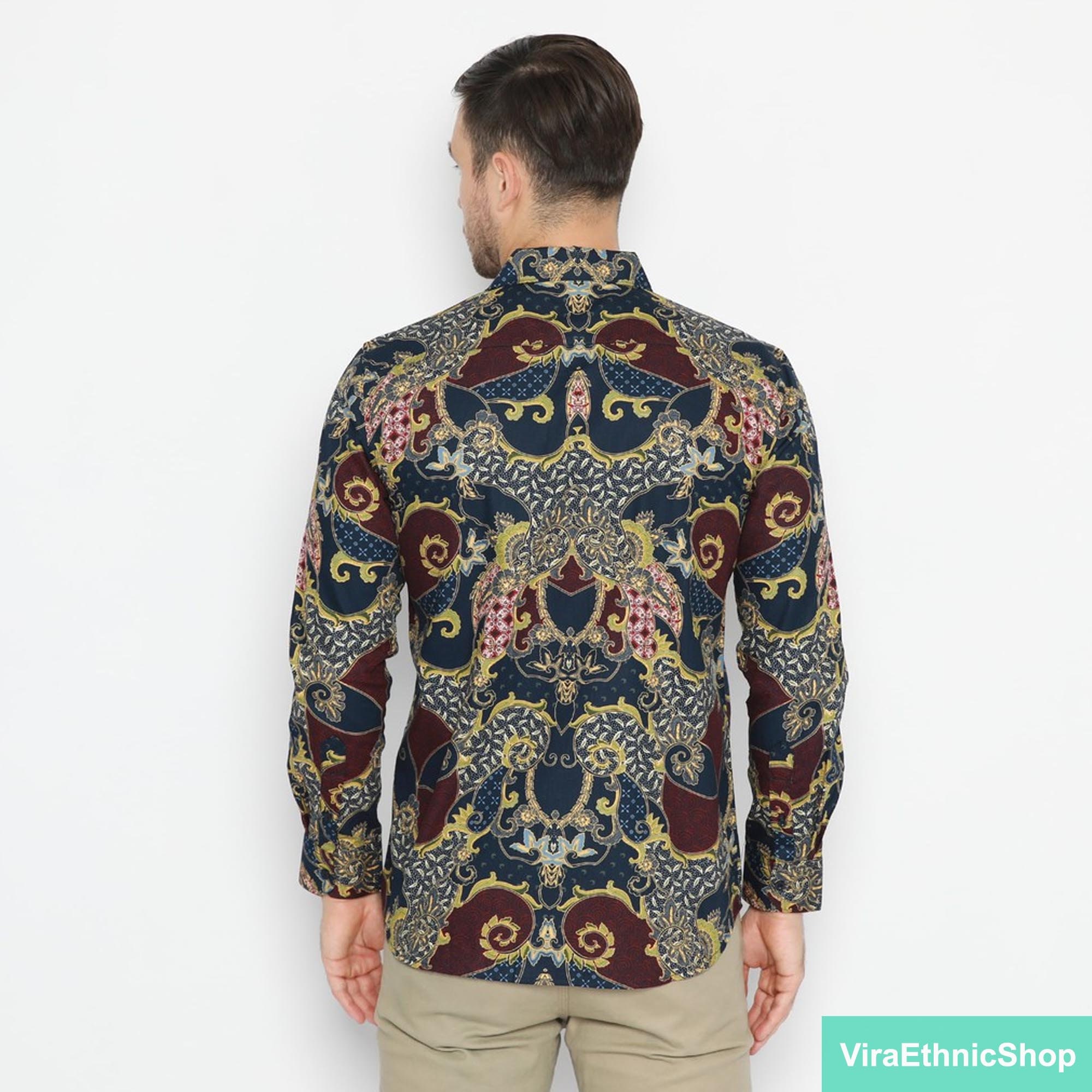 The Beauty of Navy Batik: Men's Shirts With an Elegant Touch, Stylish ...