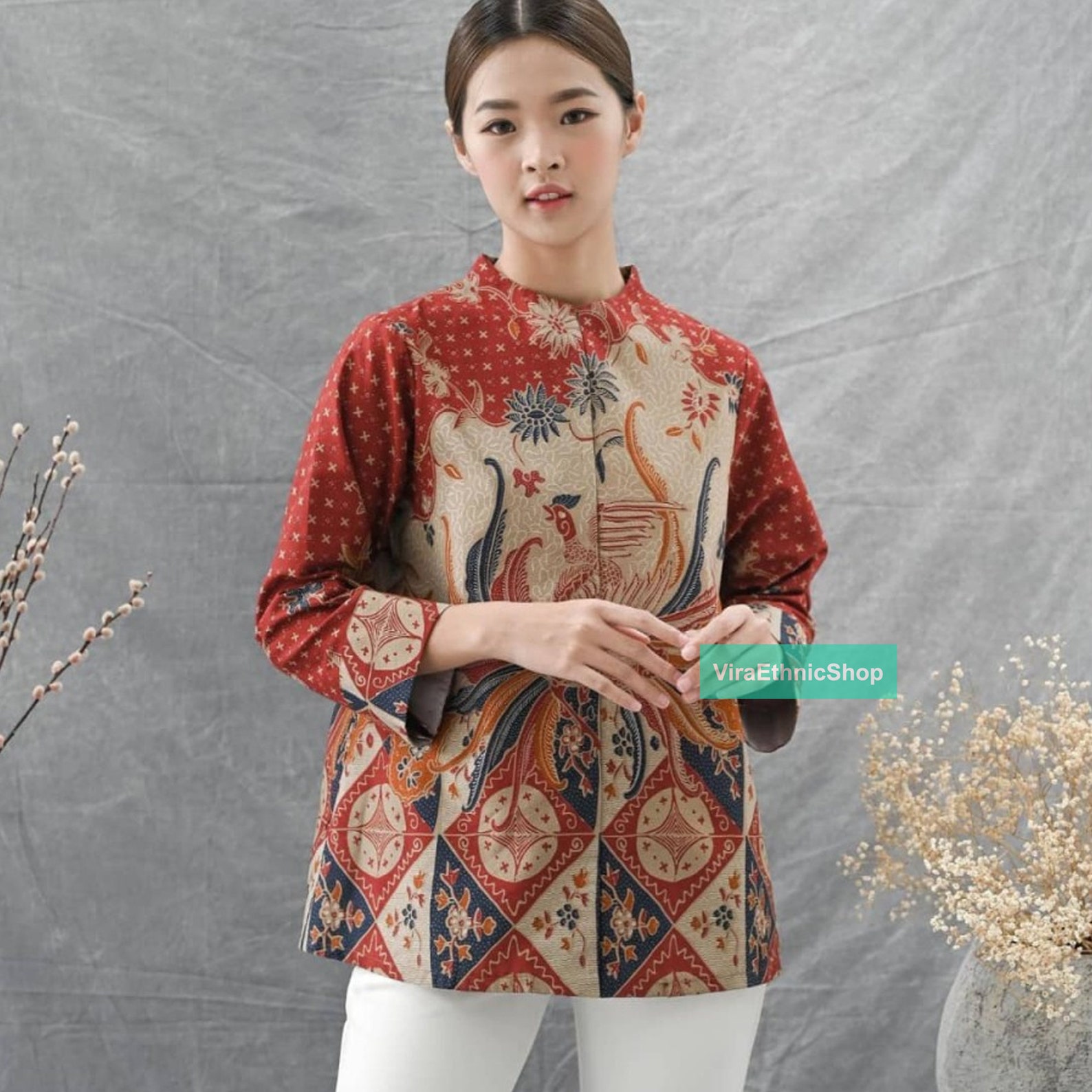 Look Fashionable at Work: Penjuru Batik Premium Batik Tops, Batik Women ...
