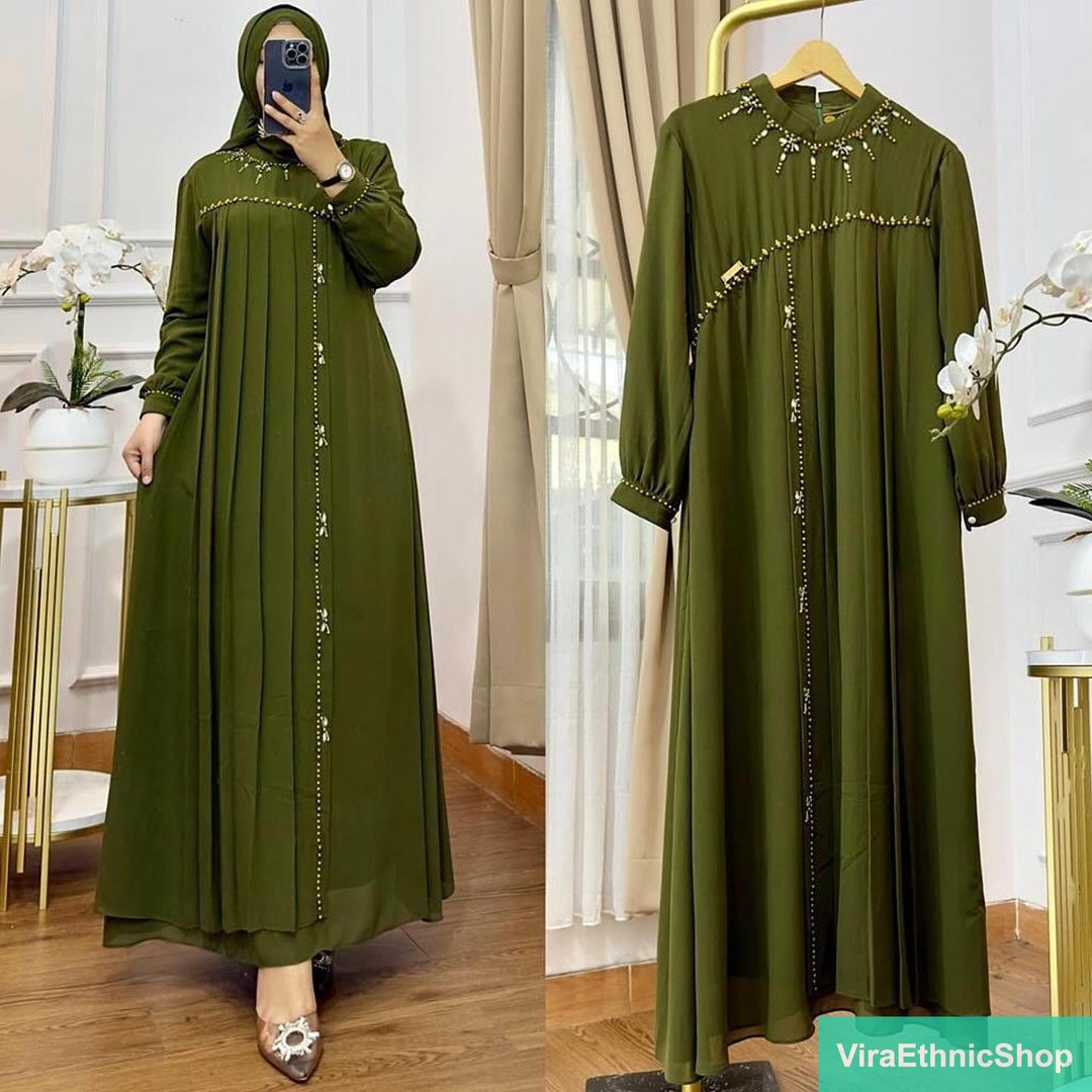 Hanifah Gamis Dress: Muslimah Elegance With a Luxurious and Casual ...