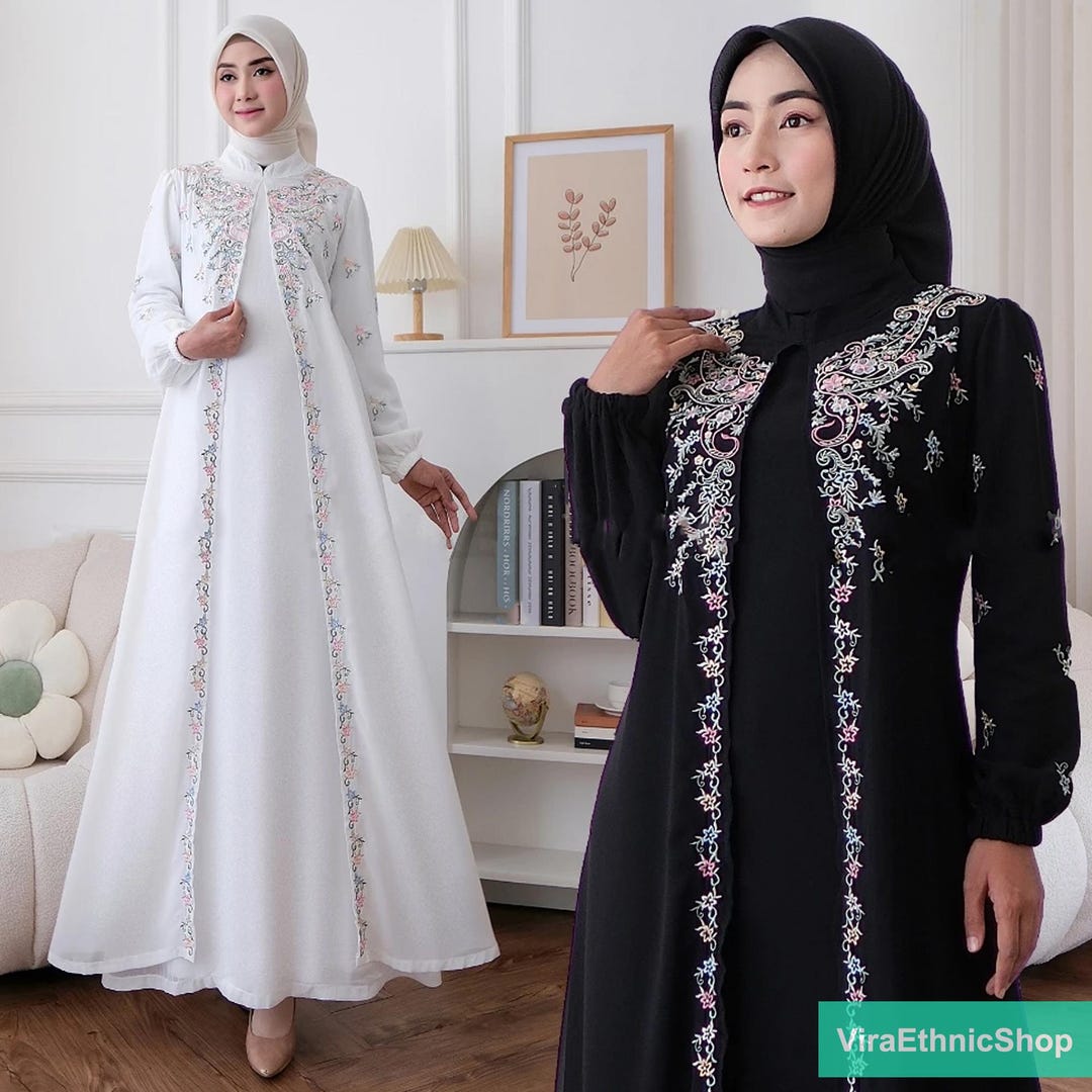 Aiza Dress White Gamis Eid Clothes, Muslimah Fashion, Muslim Women ...