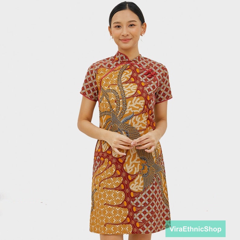 Unique Batik Style Dress With Graceful Details, Batik Dress, Batik ...