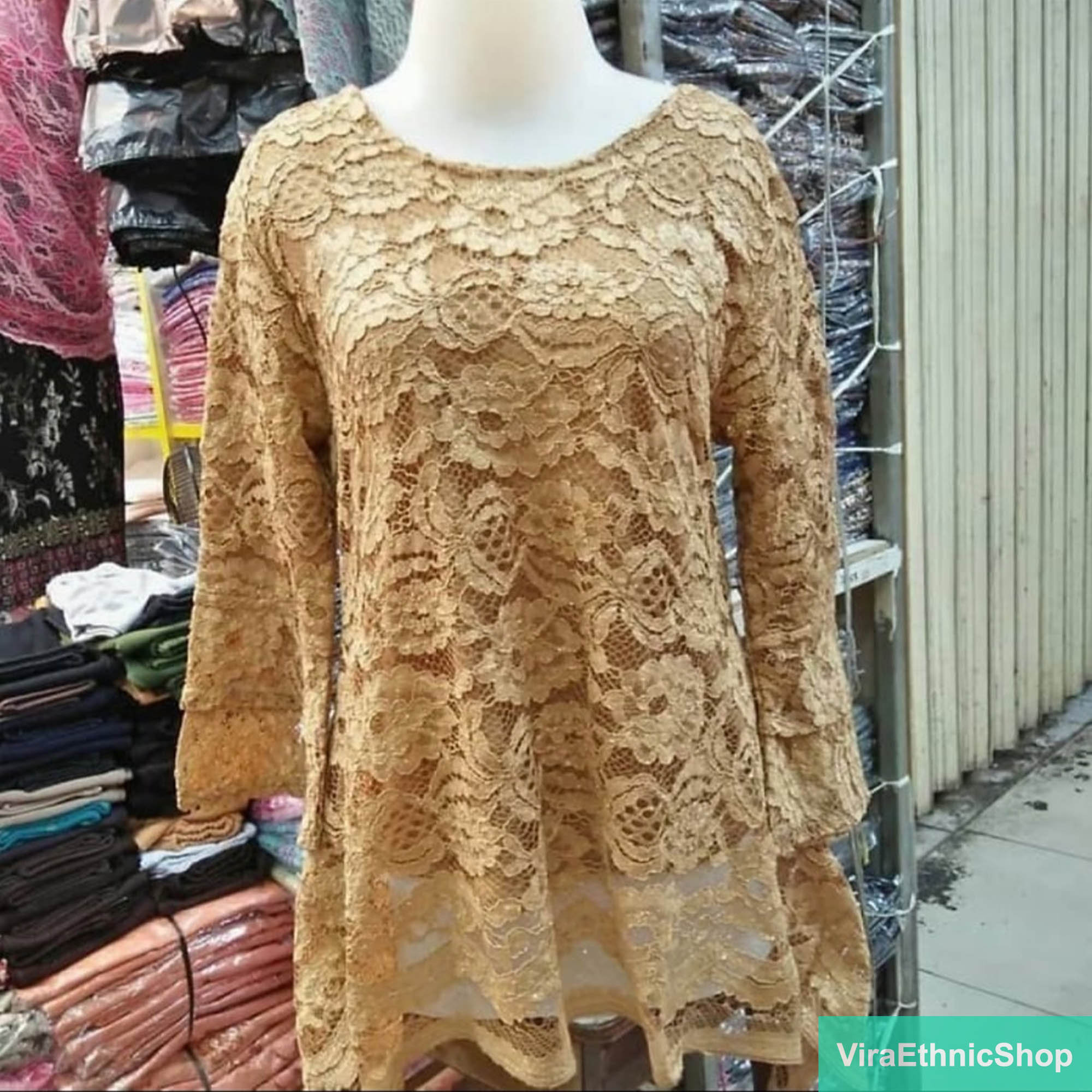 Big Size Matching Embroidered Encim Kebaya: Elegant Details for a ...