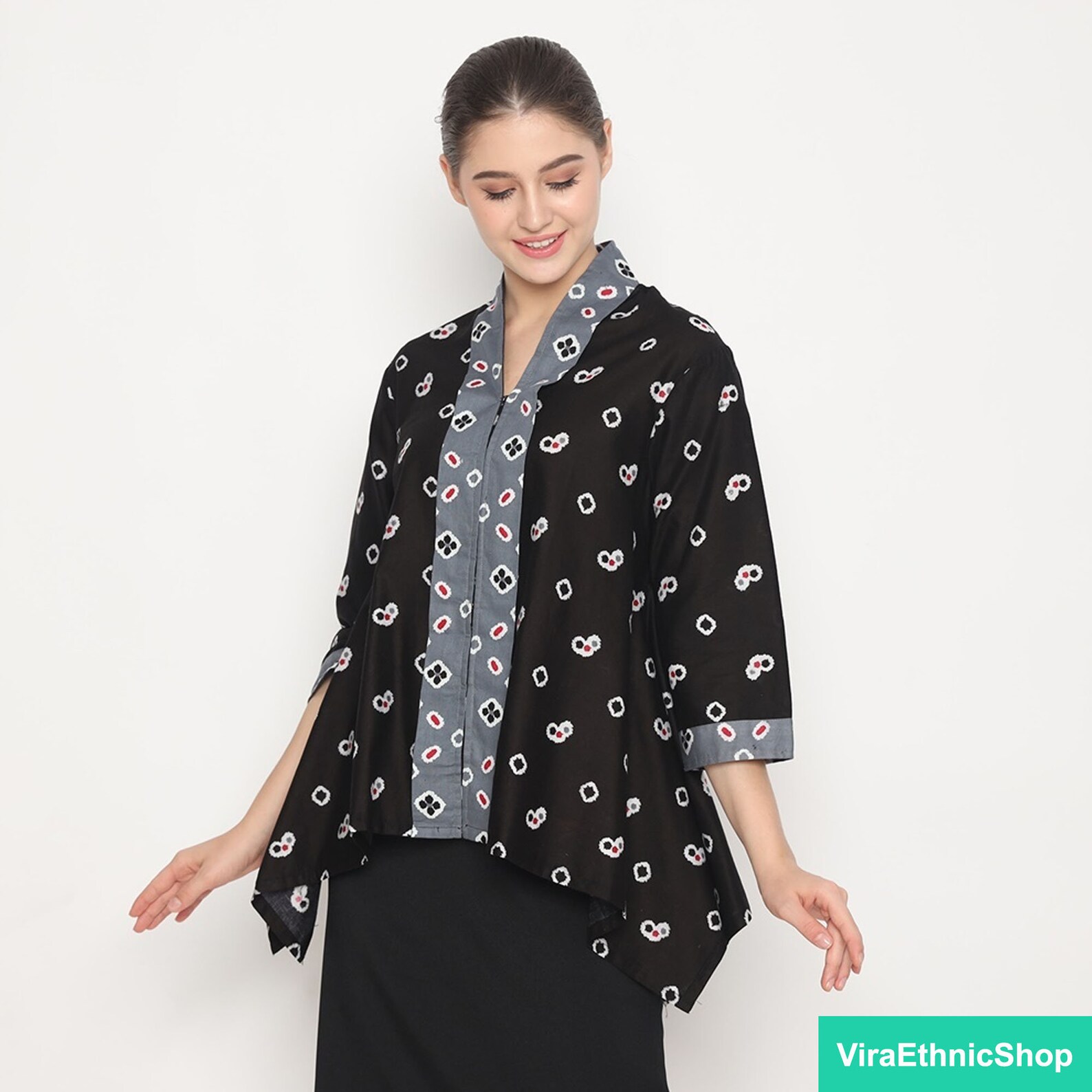 Jiva Batik Blouse Kebaya: Stunning Color Combination in Kebaya, Kebaya ...