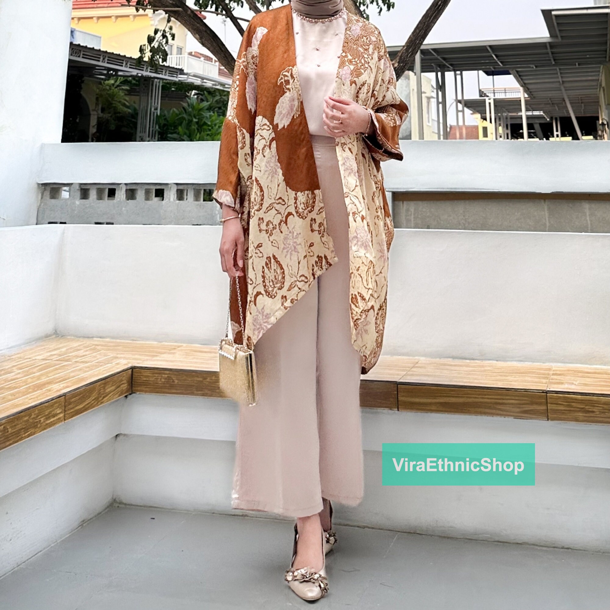 RANIA Outer Batik and Inner Trouser Set: Modern Batik Style for Eid ...