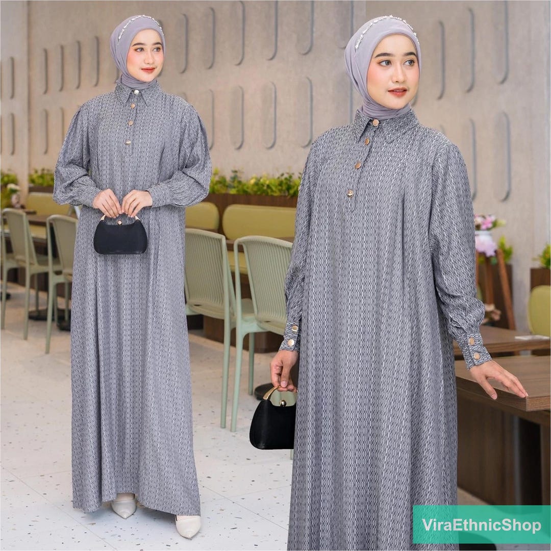 Vivian Maxy Muslim Eid Gamis Dress, Modern Design for Stylish Women ...