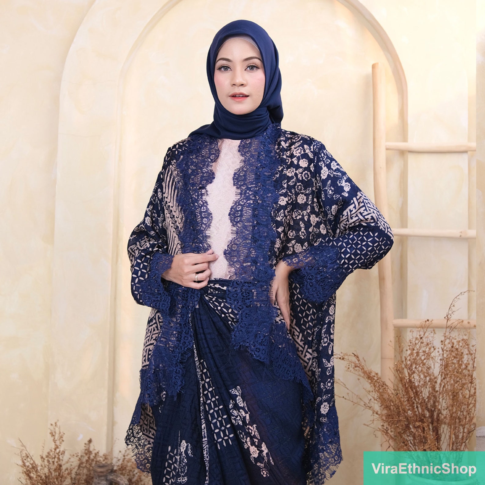 Yasmine Viscose Batik Outer and Wrap Skirt Set: High Quality Batik ...