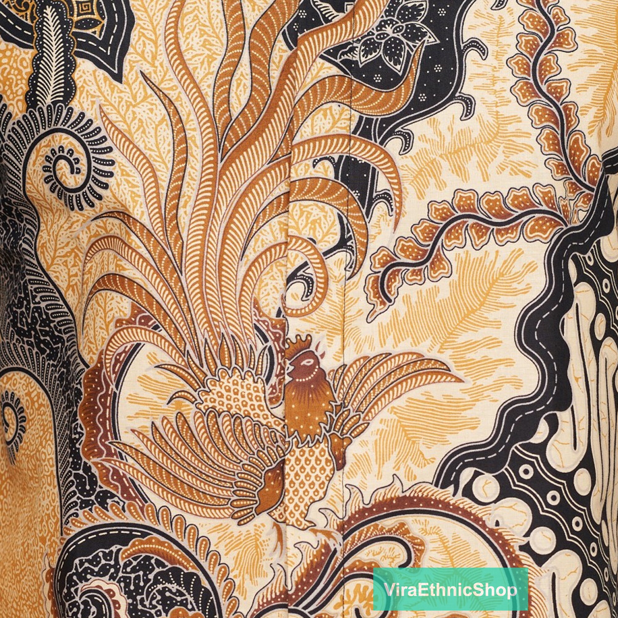 Chic and Traditional: Batik Regfit Radeva Ivory Shirt With Long Sleeves ...