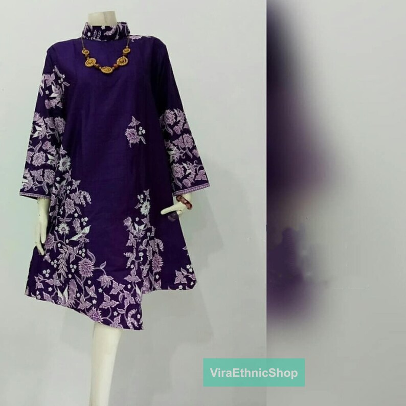 Look Beautiful With Modern Batik: Tunic Anan Jumbo Midi Dress, Batik ...