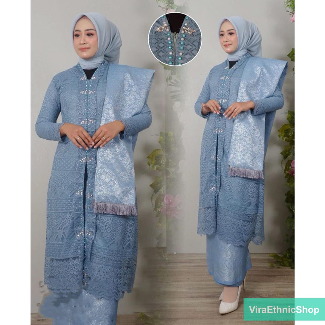 Modern Rosidah Tunic Kebaya Fashion: Perfection in Traditional Kebaya ...