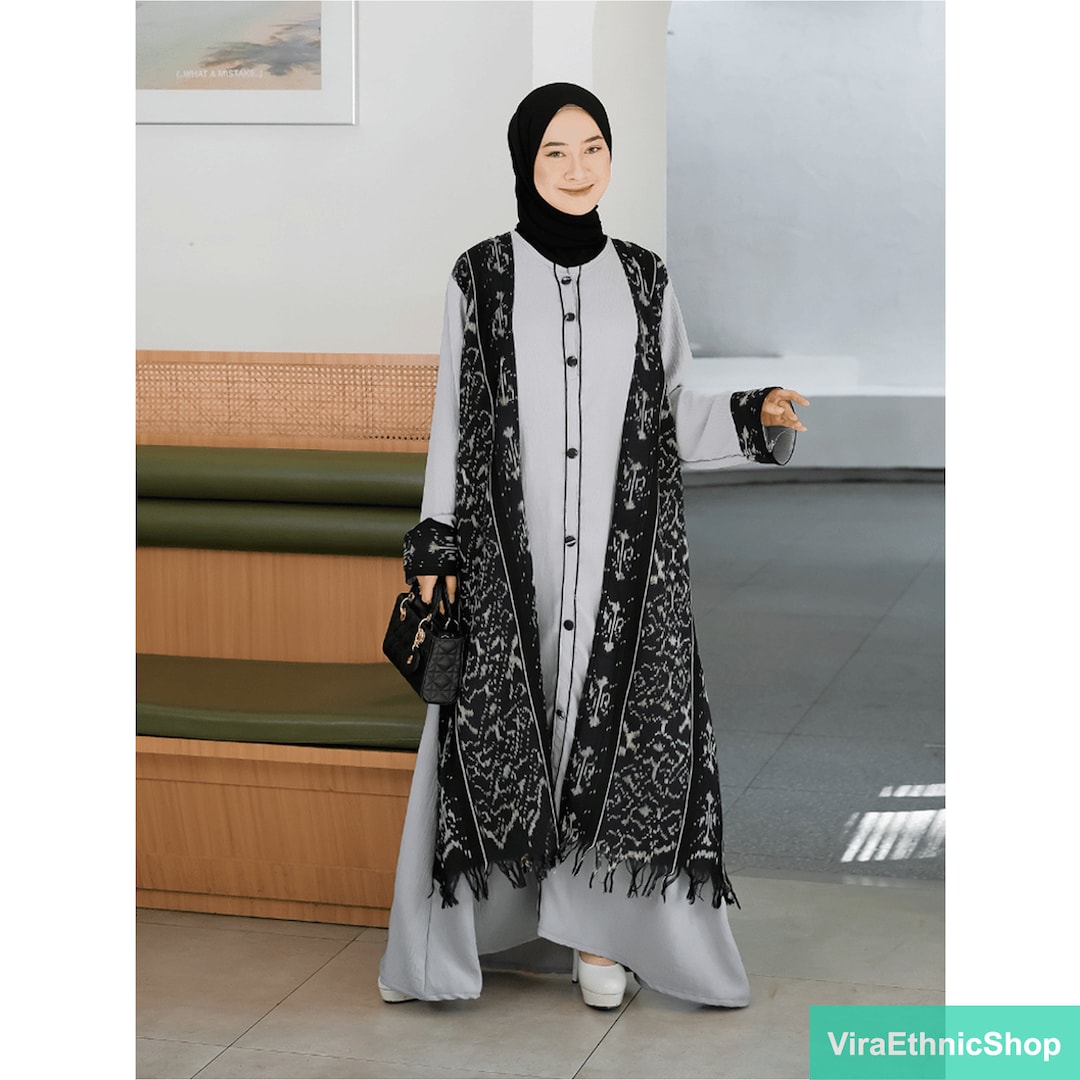 Crinkle Gamis Dress for Adult Women for Eid - Rania Glamor Model ...