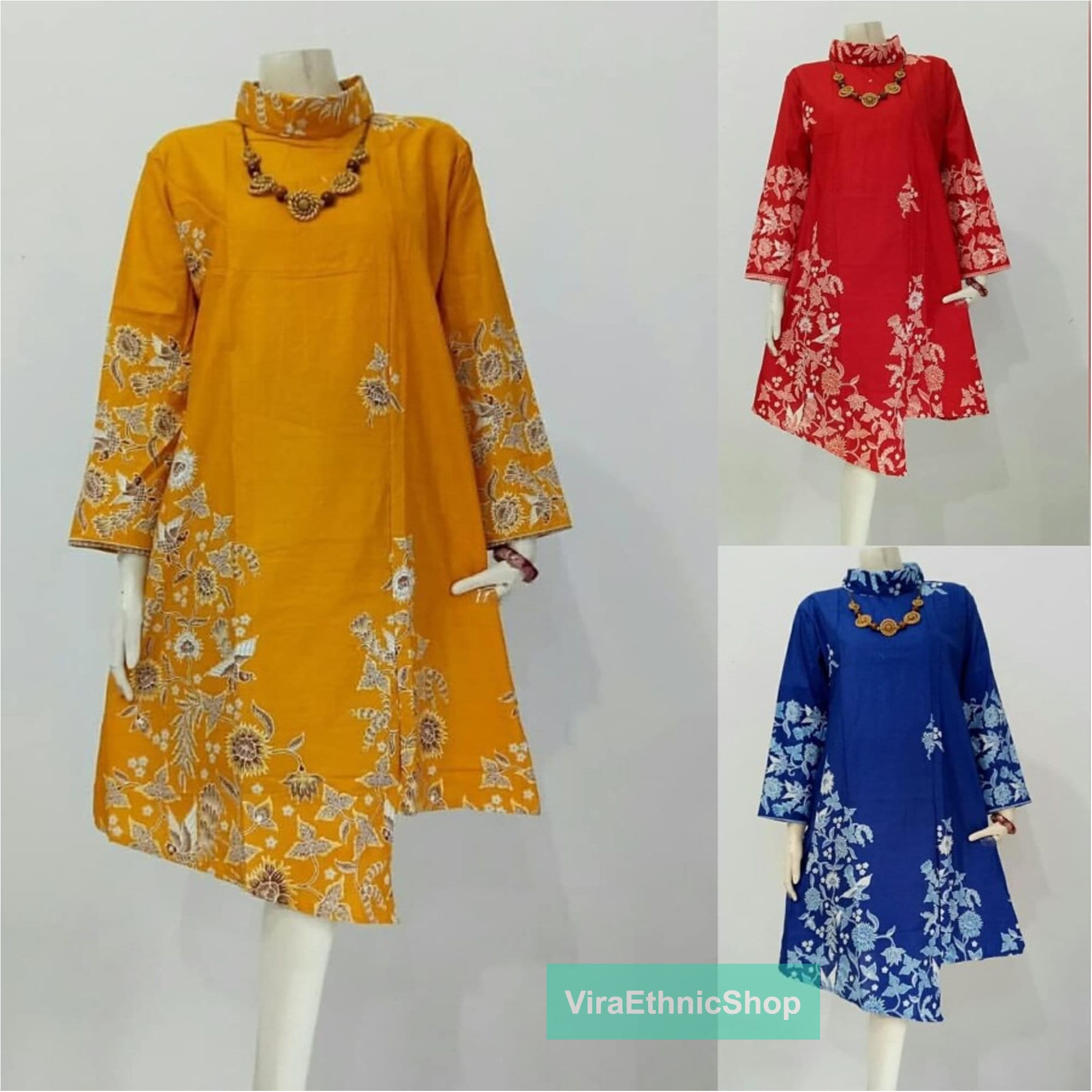 Look Beautiful With Modern Batik: Tunic Anan Jumbo Midi Dress, Batik ...