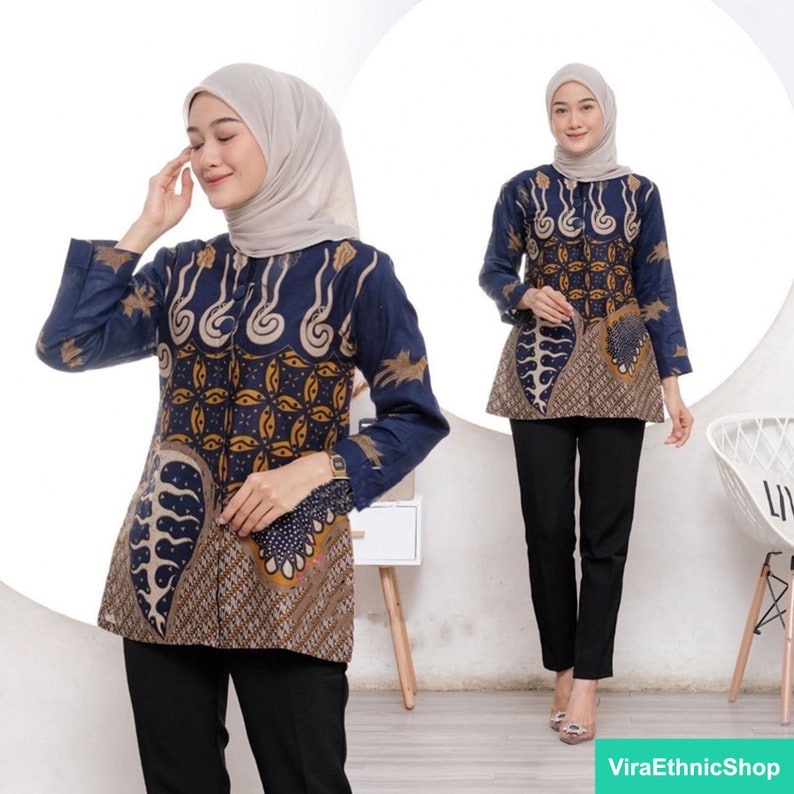Batik Couple Blouse: A Symbol of Unity in Women's Batik, Batik Women ...