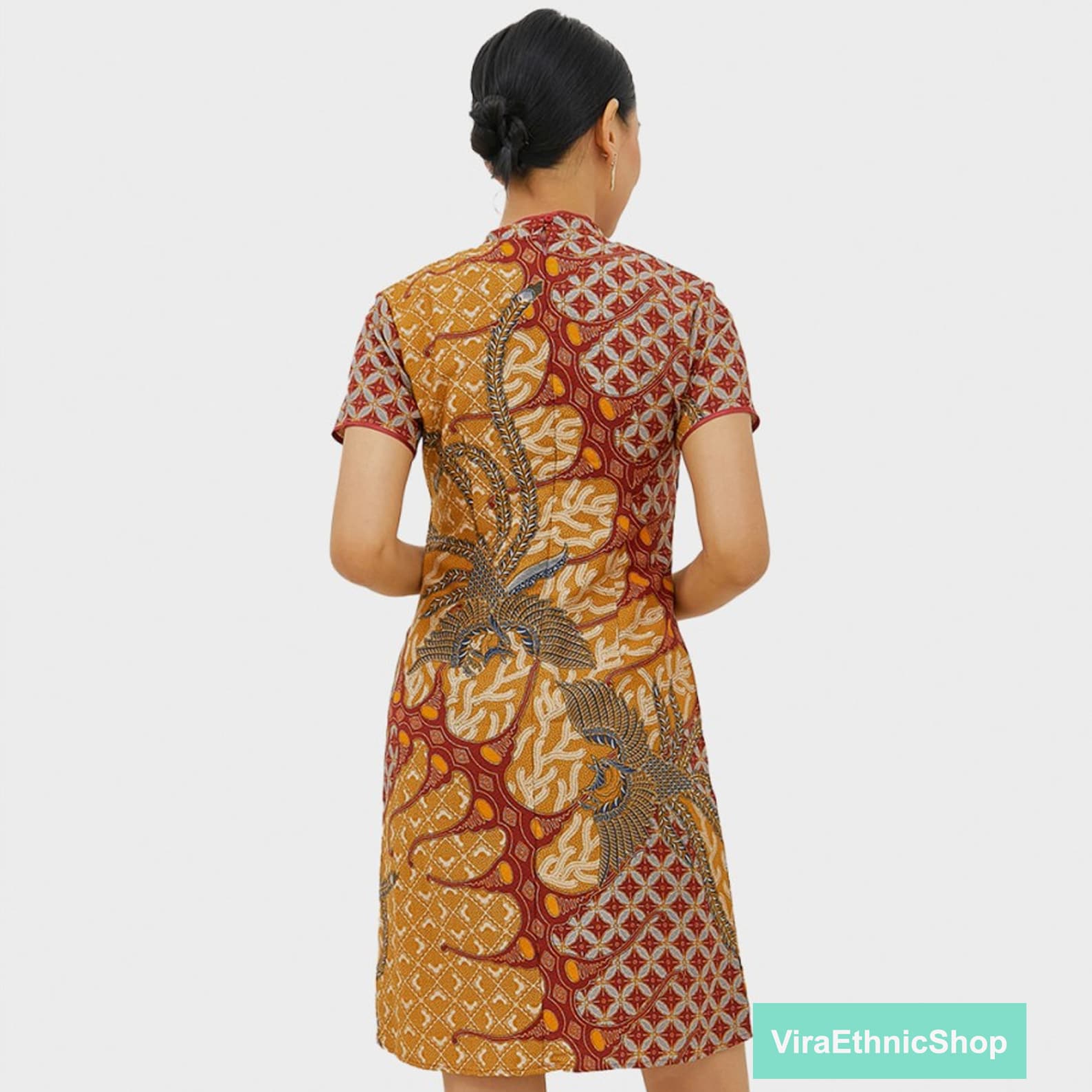 Unique Batik Style Dress With Graceful Details, Batik Dress, Batik ...