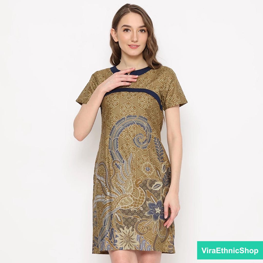 Ghea Gustav Women's Batik Dress - Elegant & Comfortable to Wear, Batik ...