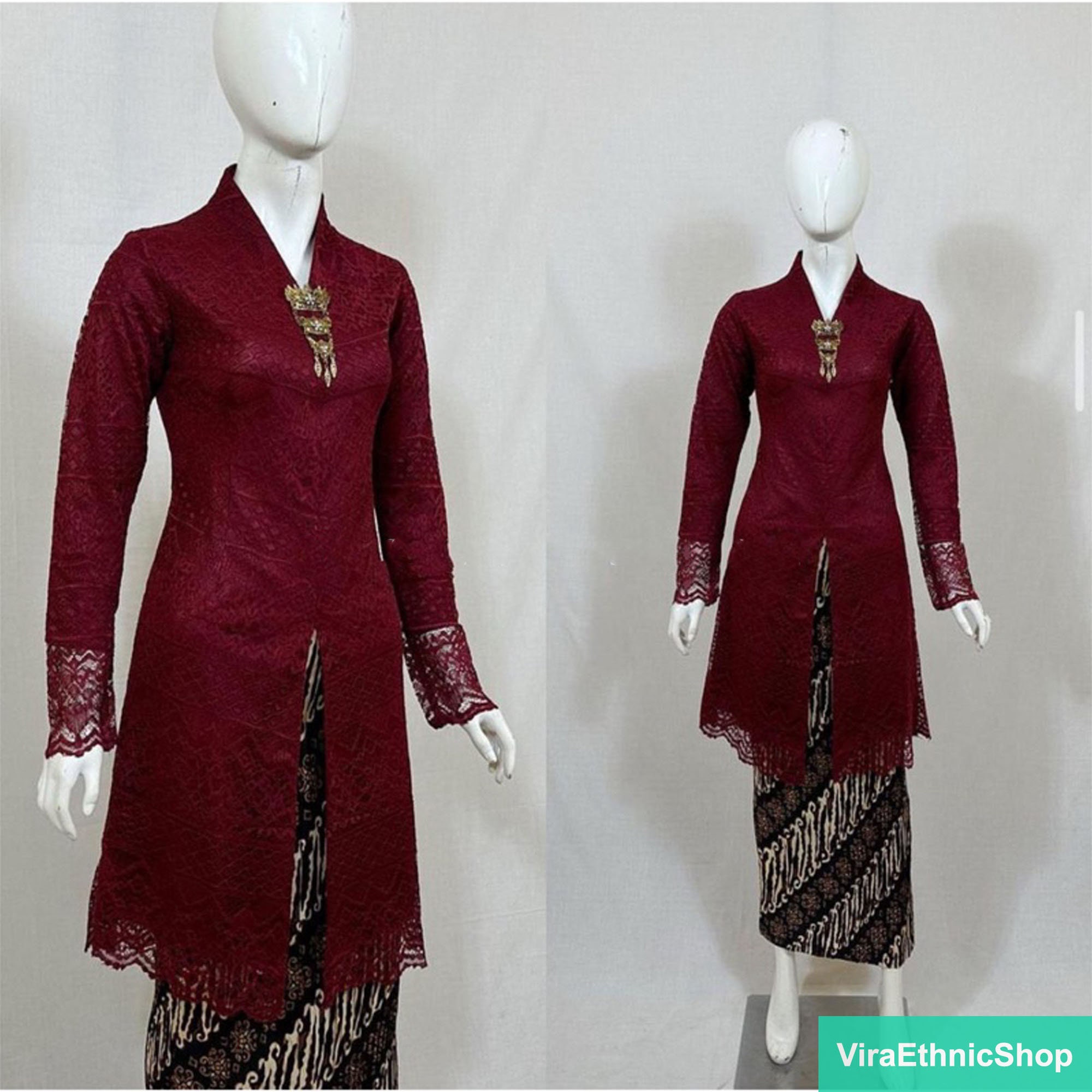 Brocade Tunic Kebaya: Beautiful Combination for Classy Couples Kebaya ...
